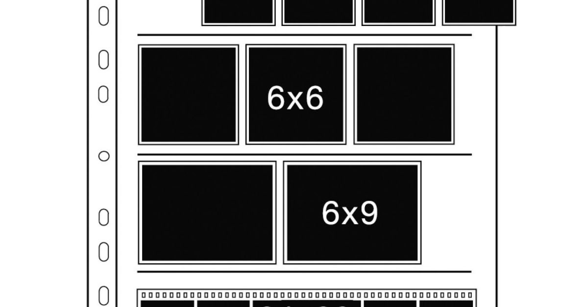 Kaiser 2630 Negative Filing Sheets for 60mm film or negatives - Acetate ...