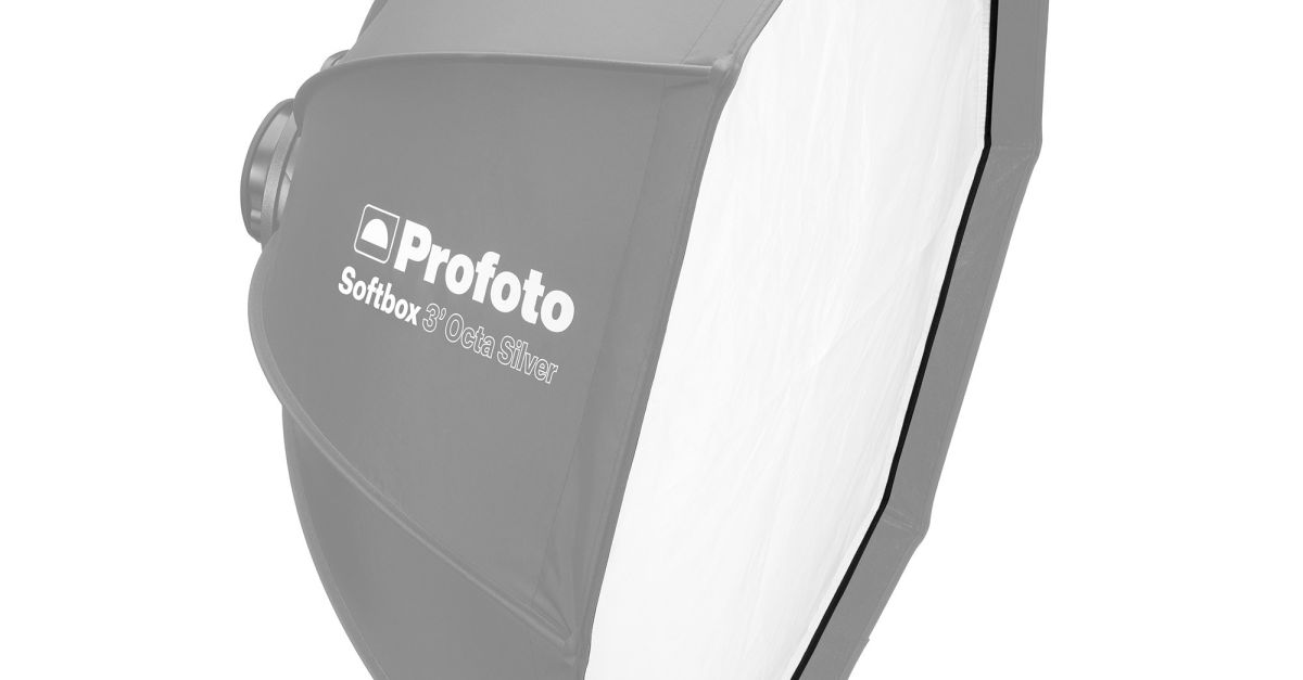 Profoto all-in-one Softbox Octa 3' (90cm) Silver - Diffuser Kit 0.5 f ...