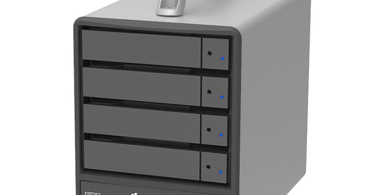 Stardom ST4-B31 4-Bay Drive Enclosure (JBOD) - USB-C - Silver with ...