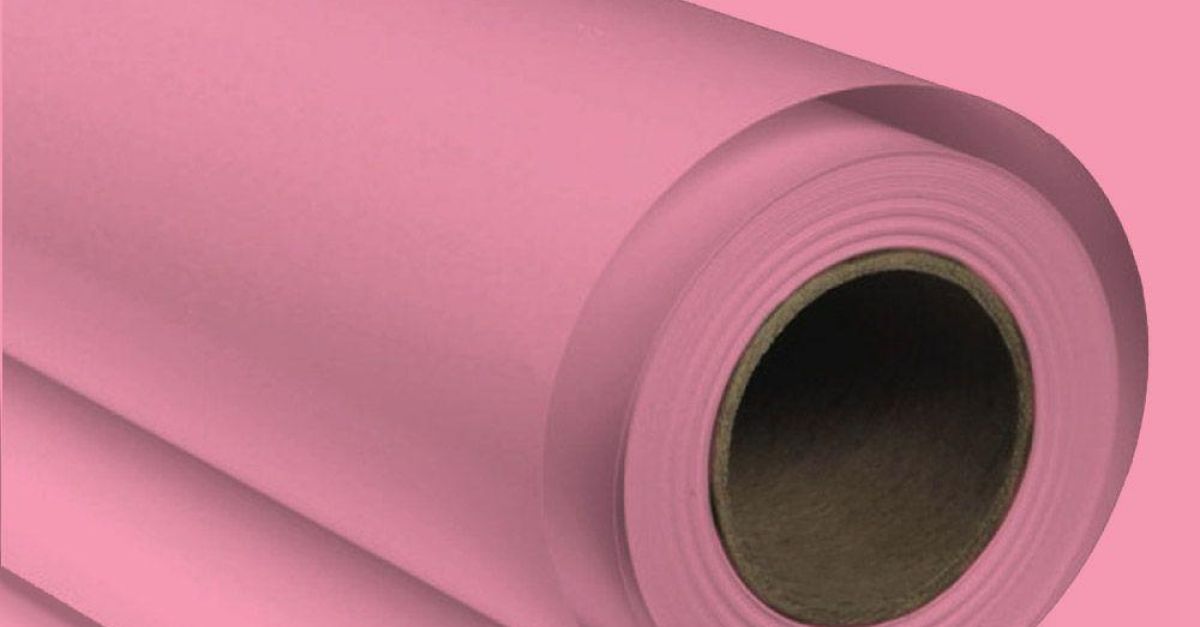 Superior 17 Carnation Pink Background Paper Roll 2.72m x 11m - Specular